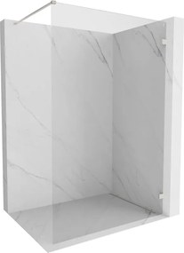 Mexen Lunar sprchová stěna pravá 110 x 200 cm, 8mm čiré sklo, broušená ocel, 830-110-000-97-00-P
