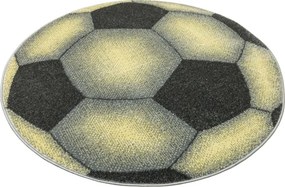 Koberec Lima G758A Football, grafitový / žlutý kruh