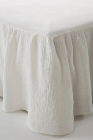 Krémový mušelínový přehoz 180x200 cm Amilia – Jotex