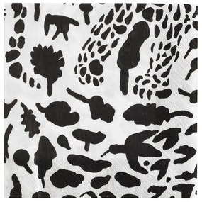 Ubrousky Oiva Toikka Cheetah 33x33cm, 20ks / černo-bílé