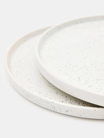 Sinsay - Nakapávané keramické talíře 2 balení - šedá