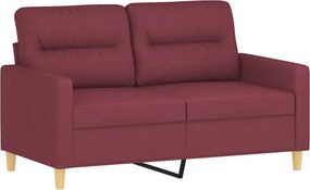 2dílná sedací souprava s polštáři vínová textil 3201622