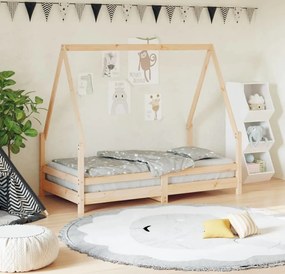 vidaXL Dětská postel 80 x 160 cm masivní borové dřevo [834491] Barva: Přírodní