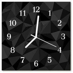 Skleněné hodiny čtvercové 3d pattern 30x30 cm