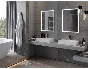 Mexen Navia, LED koupelnové zrcadlo s podsvícením 60 x 80 cm, 6000K, ochrana proti zamlžování, 9803-060-080-611-00
