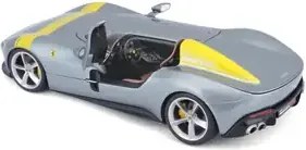 Bburago RACE+PLAY Ferrari Monza SP1 stříbrná / 1:24 / od 3 let