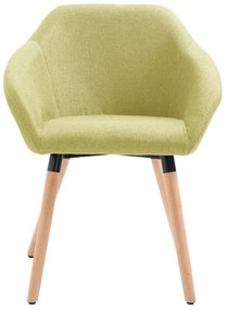 Petromila Jídelní židle 6 ks zelené textil
