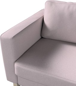 Potah na pohovku IKEA  Karlstad 3-místná, nerozkládací, krátký barva růžová látka pletený vzor