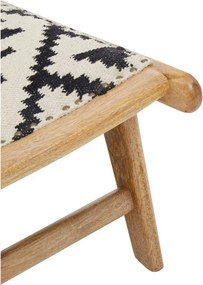 Černobílé/v přírodní barvě křeslo Cefena – Premier Housewares