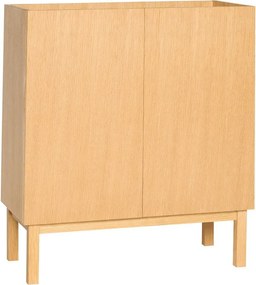 Skříňka v dekoru dubu v přírodní barvě 80x90x40 cm Ark – Hübsch