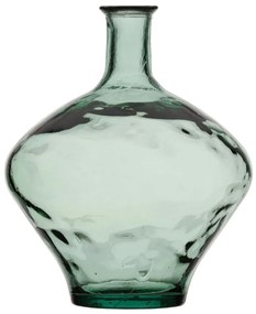 Váza 37 x 37 x 46 cm Recyklované sklo Zelená