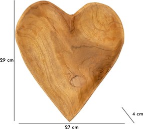 Dekorativní odkládací miska Kiha 27 cm z masivu