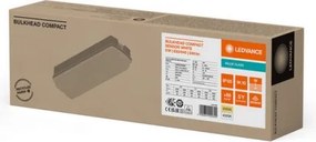 LED svítidlo s pohybovým čidlem LEDVANCE BULKHEAD COMPACT RECTANGULAR 5/7/9W bílá IP65 3000/4000K