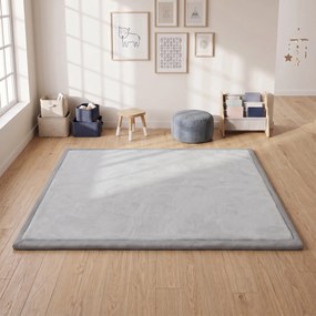 AIYAPLAY dětská hrací podložka, tloušťka 3 cm, 150 × 180, světle šedá