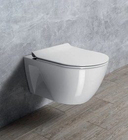 GSI GSI, PURA ECO závisná WC mísa, Swirlflush, 55x36 cm, bílá ExtraGlaze, 880711