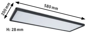 Paulmann 71003 - LED/22W Stmívatelný panel ATRIA 230V 3000K černá
