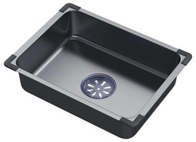 Erga HD, ocelový dřez 750x450x215 mm + dřezová baterie s příslušenstvím, grafitová, ERG-MLS-HD7545FY