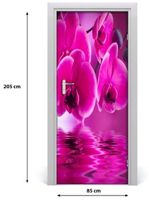Fototapeta samolepící Růžová orchidej 85x205 cm