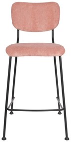 Světle růžové barové židle v sadě 2 ks 92 cm Benson – Zuiver