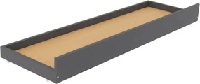 Benlemi Úložný dřevěný šuplík STORAGE pod postel na kolečkách Zvolte barvu: Tmavě šedá, Zvolte rozměr: 55x150 cm (pod postel o délce 160 cm), Zvolte variantu: Pro postel FENCE