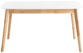 Rozkládací stůl kennan 120 (150) x 80 cm bílý MUZZA