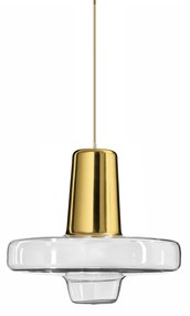 Toolight - LED závěsné stropní svítidlo APP553-1CP, zlatá, OSW-08633