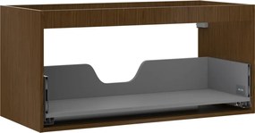 Mexen Box-A, závěsná skříňka 100 cm, 1 zásuvka, ořech, 91AX0-1000-470-1-86