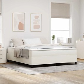 Rám platformy Krémová 180 x 200 cm Žebrovaná látka 3337424