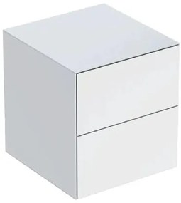 Geberit ONE - Boční skříňka, 450x492x470 mm, 2 zásuvky, lesklá bílá 505.077.00.1