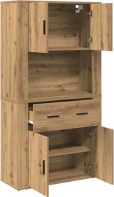 Highboard dub artisan 80 x 33 x 150 cm Kompozitní dřevo 3334341