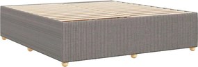 Rám postele bez matrace taupe 180 x 200 cm textil 3284960