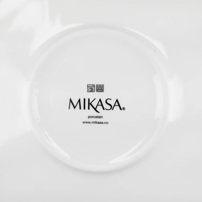 Sada talířů Mikasa Camberlie 12 ks, bílý porcelán MKCAM12PC