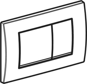 BPS-koupelny Podomítkový modul Geberit DuoFix s WC mísou MU-MTB-RIM-03 + ovládací tlačítko Delta 30 chrom