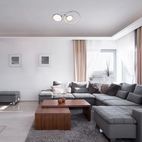 Rabalux Chromové stropní LED svítidlo Fulvia 660mm 50W 6890