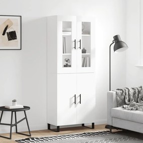 vidaXL Skříň highboard bílá 69,5 x 34 x 180 cm kompozitní dřevo