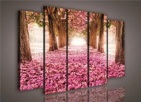 Obraz na plátně alej stromů 150 x 100 cm