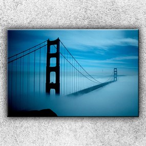 IMPAR Foto na plátno Golden Gate v mlze 120x80 cm