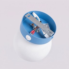 Sollux Lighting Nástěnné svítidlo YOLI 1 světle modré s vypínačem