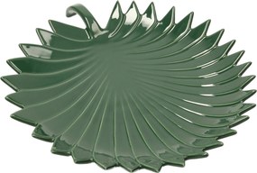 Talíř Jungle Leaves 35cm zelený