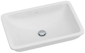 Villeroy & Boch Loop&Friends - Umyvadlo vestavné 615x380 mm, s přepadem, bez otvoru pro baterii, CeramicPlus, alpská bílá 616320R1