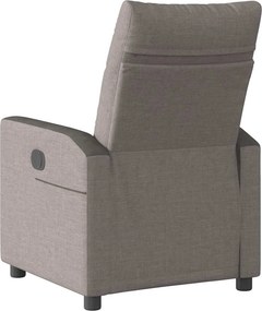 Elektrické polohovací křeslo taupe textil 3324043