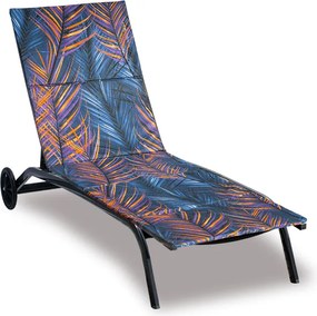 Bellatex Polstr na plážové lehátko - potah na zip Modrá 55x195 cm