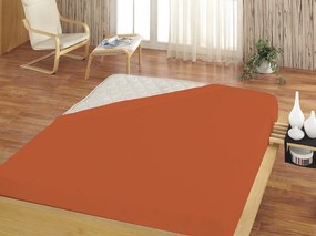 Matějovský napínací prostěradlo jersey Cihlové na matraci: 140 x 200 cm