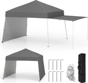 Costway Výsuvný pavilon s 2 přestavitelnými bočními stěnami na markýzový kempový