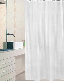 Aqualine Aqualine, Sprchový závěs 180x200cm, polyester, bílá, ZP001