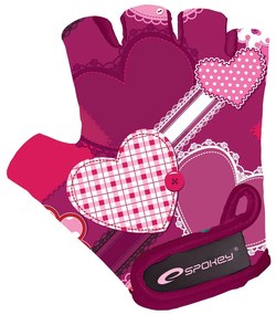 Spokey Heart Glove Dětské cyklistické rukavice XS (16 cm)