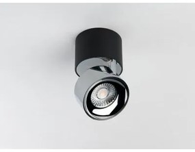Led2 Stropní LED svítidlo KLIP ON, ø 77 mm, 3000K Barva stínidla: chrom, Stmívání: DALI/PUSH, Barva podstavce: černá