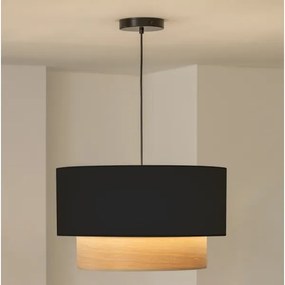 Brilagi - LED Lustr na lanku CERIA 1xE27/40W/230V pr. 50 cm černá/béžová