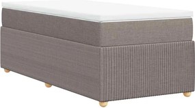 Box spring postel s matrací taupe 90x200 cm textil 3285543