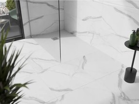 Mexen Stone+, obdélníková vanička z minerálního kompozitu 120 x 70 cm, bílá, 44107012